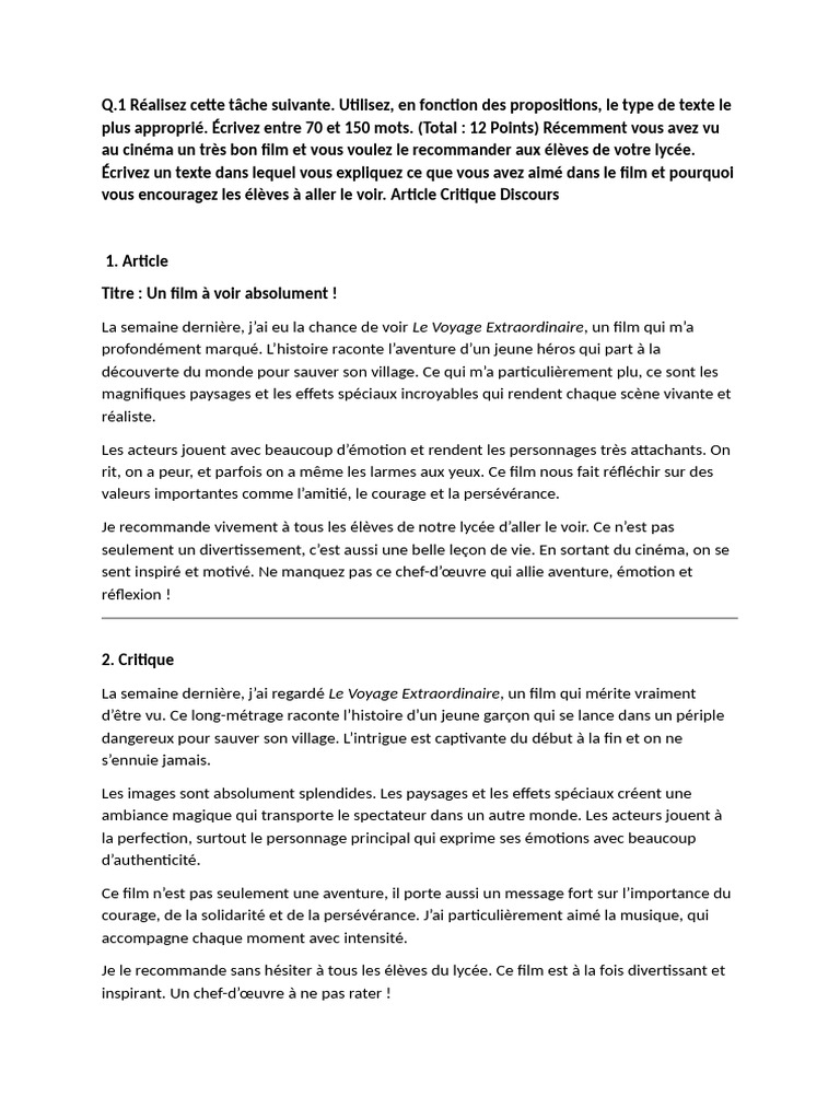 Writing Model For DP | PDF | Cinématographie