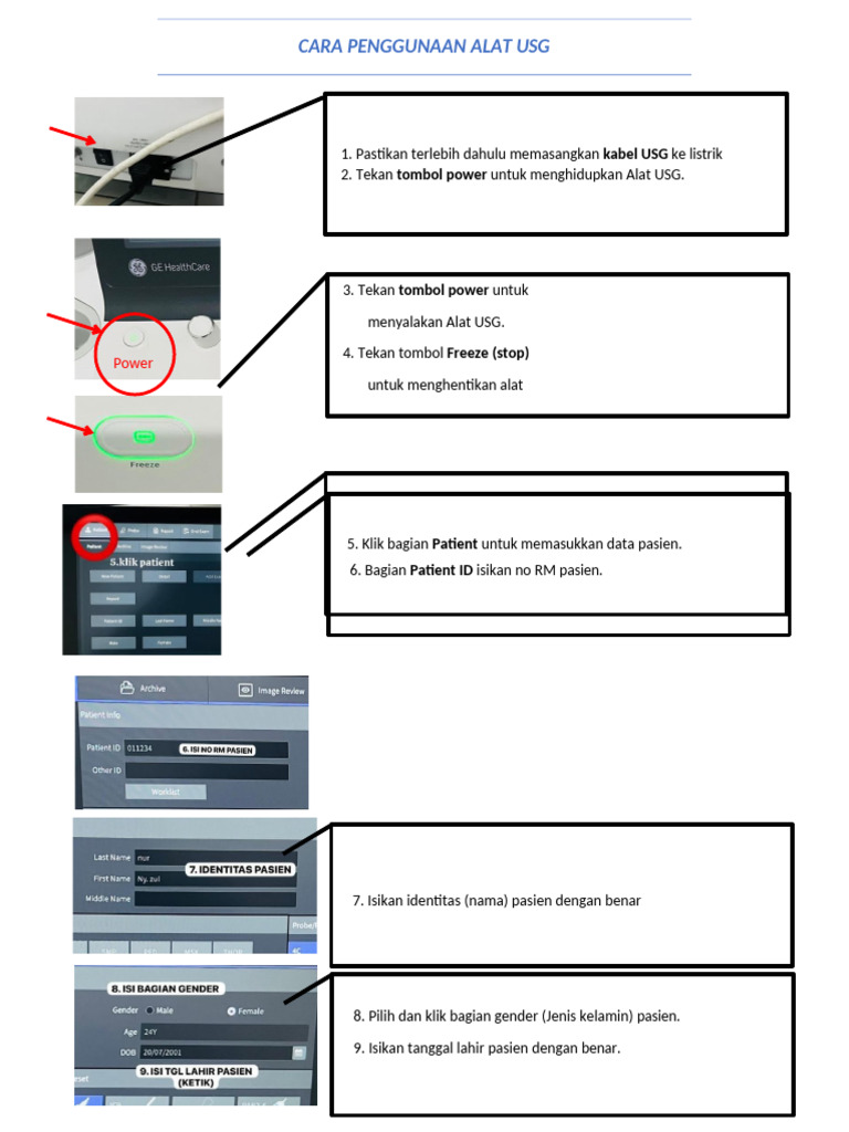 Cara Penggunaan Alat Usg | PDF
