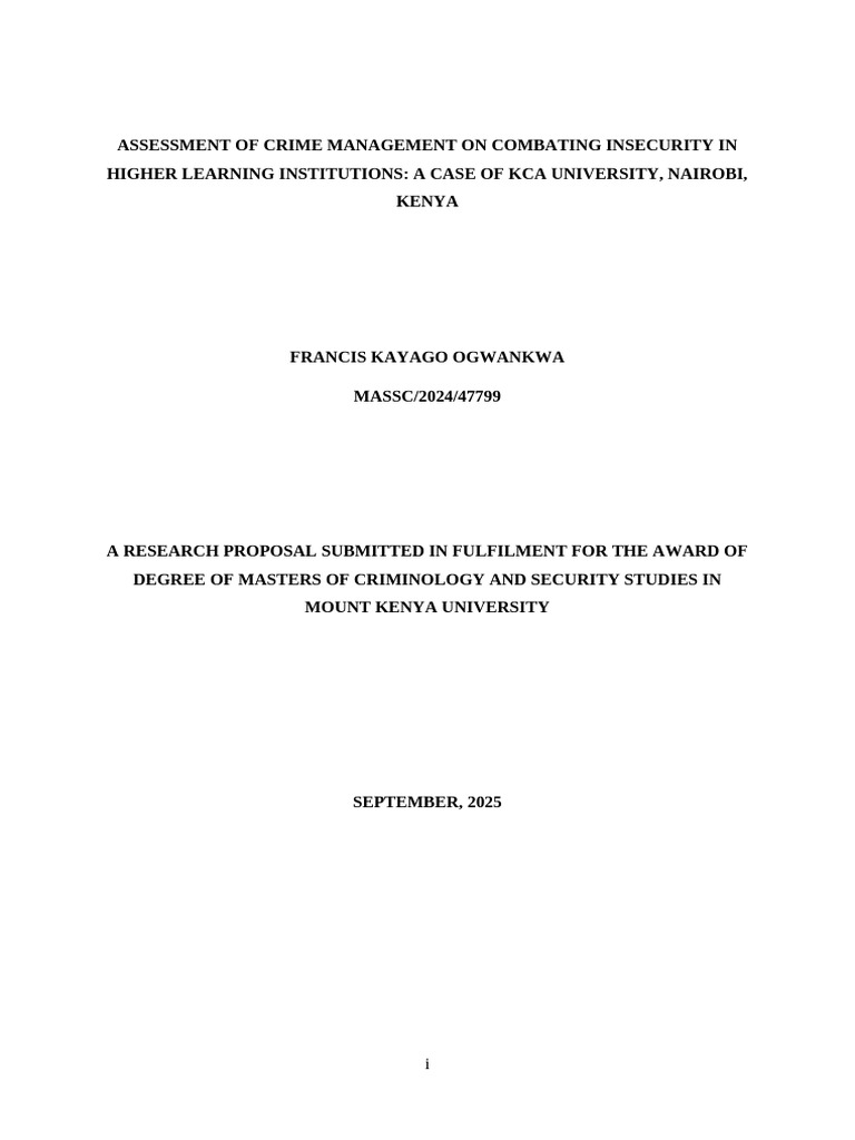 Francis Project Proposal Sep 2025 | PDF | Closed Circuit Television ...