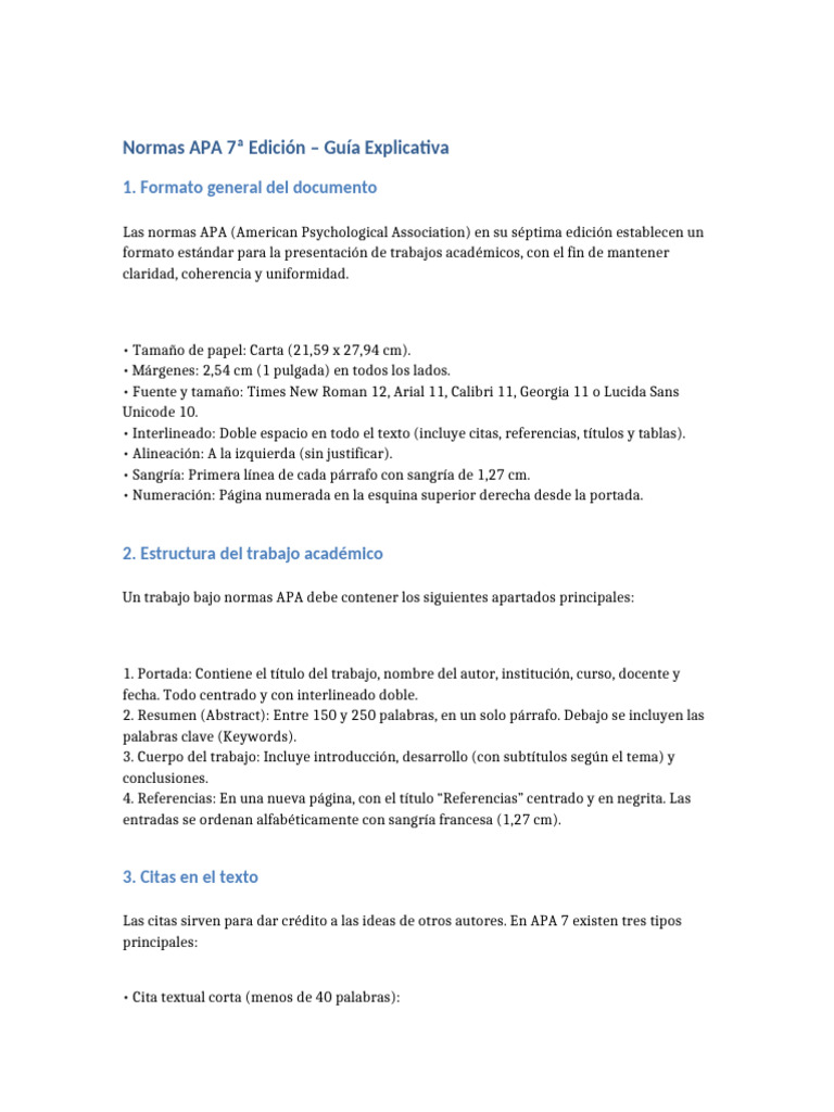 Normas APA 7ed Guia | PDF | Estilo apa