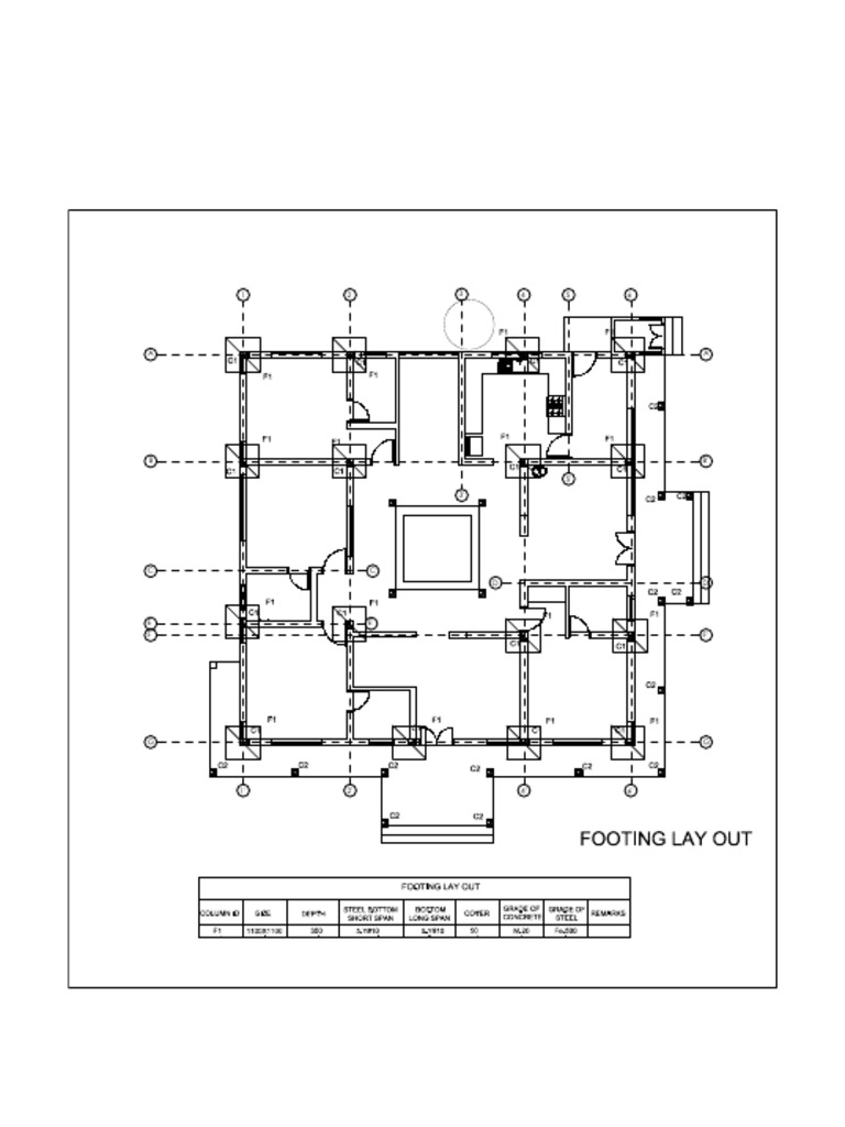Footing Layout | PDF