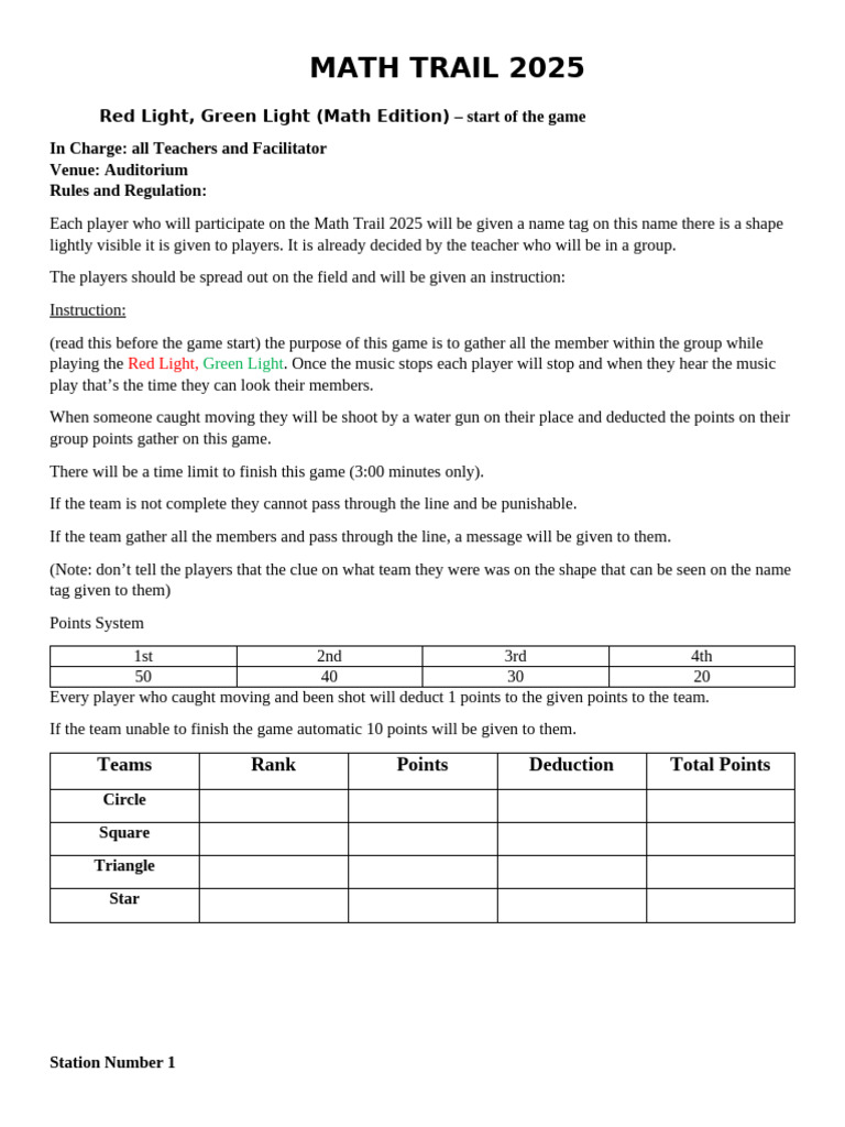 Math Trail 2025 Part 2 | PDF | Rectangle | Length