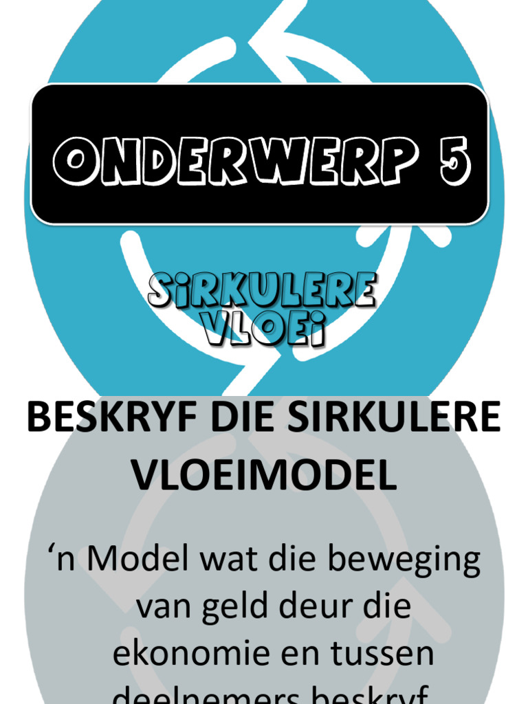 Onderwerp 5 Sirkulere Vloei Klas Powerpoint | PDF