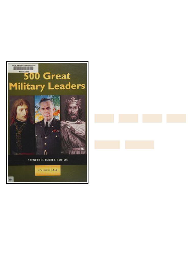 500 great military leaders ebook unlocked digital archive | PDF ...