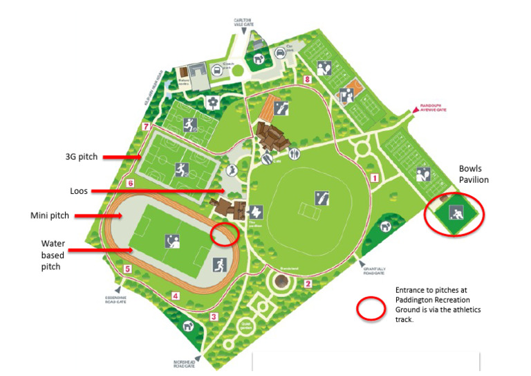 Paddington Recreation Ground Map | PDF