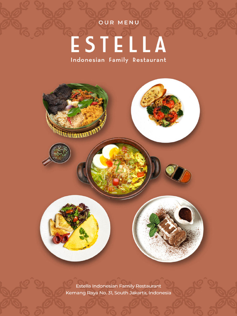 Buku Menu Estella Kemang 2024 | PDF