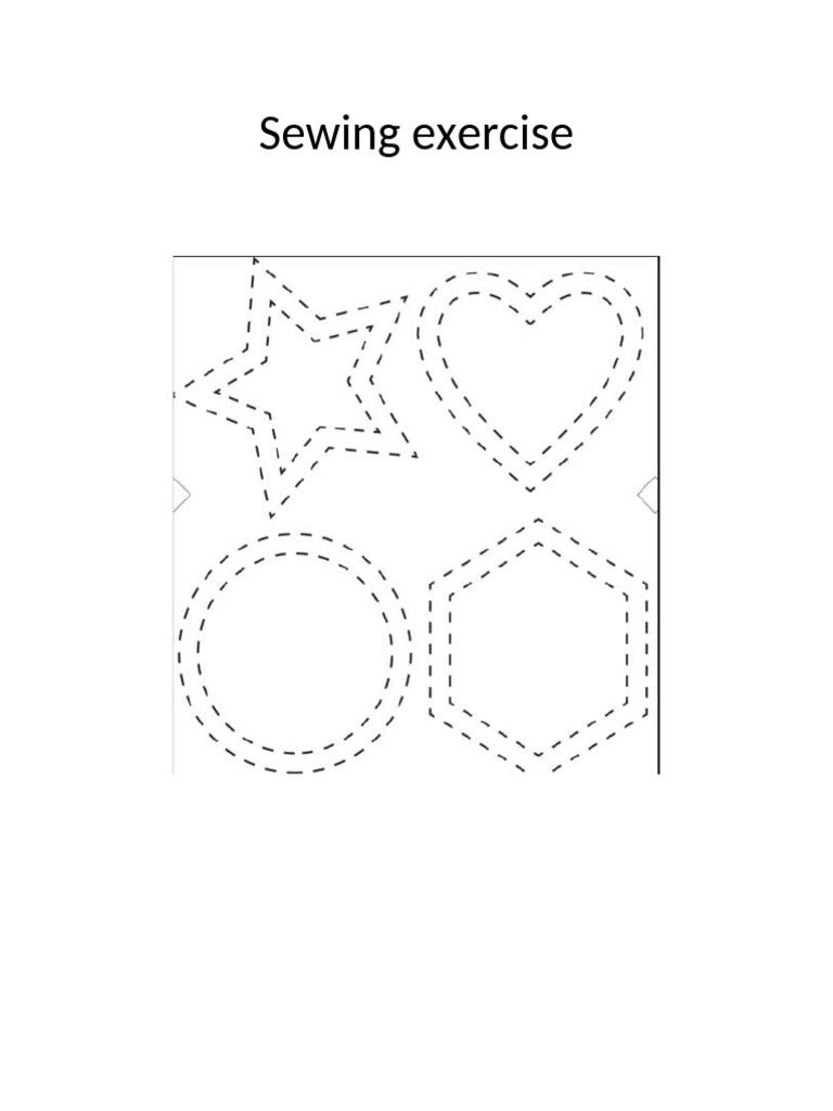 Sewing Exercise | PDF