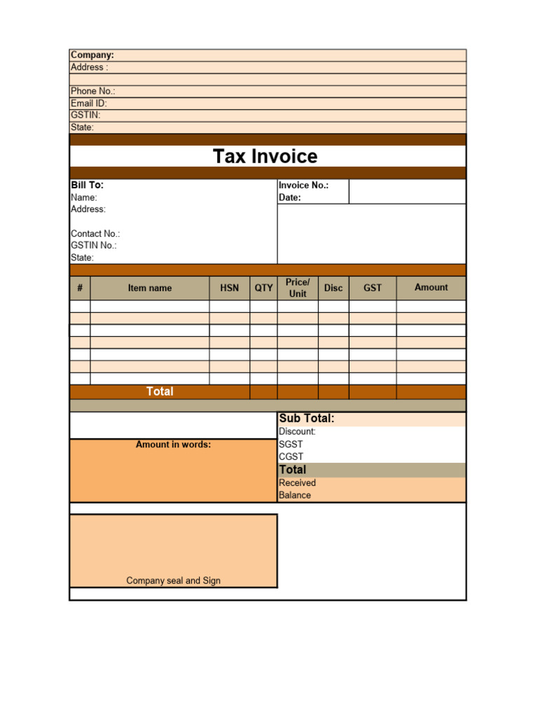 Brokerage Bill Format 4 | PDF