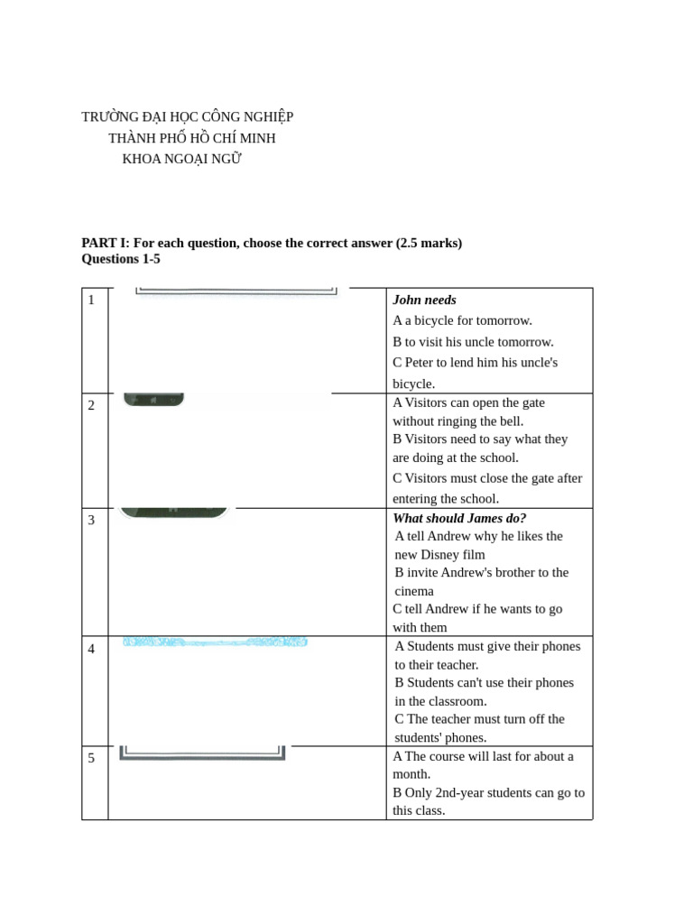 Sample Reading Test (English 2) | PDF
