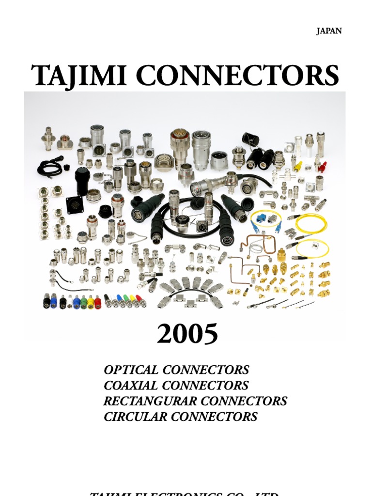Tajimi Catalogue | PDF | Electrical Connector | Coaxial Cable