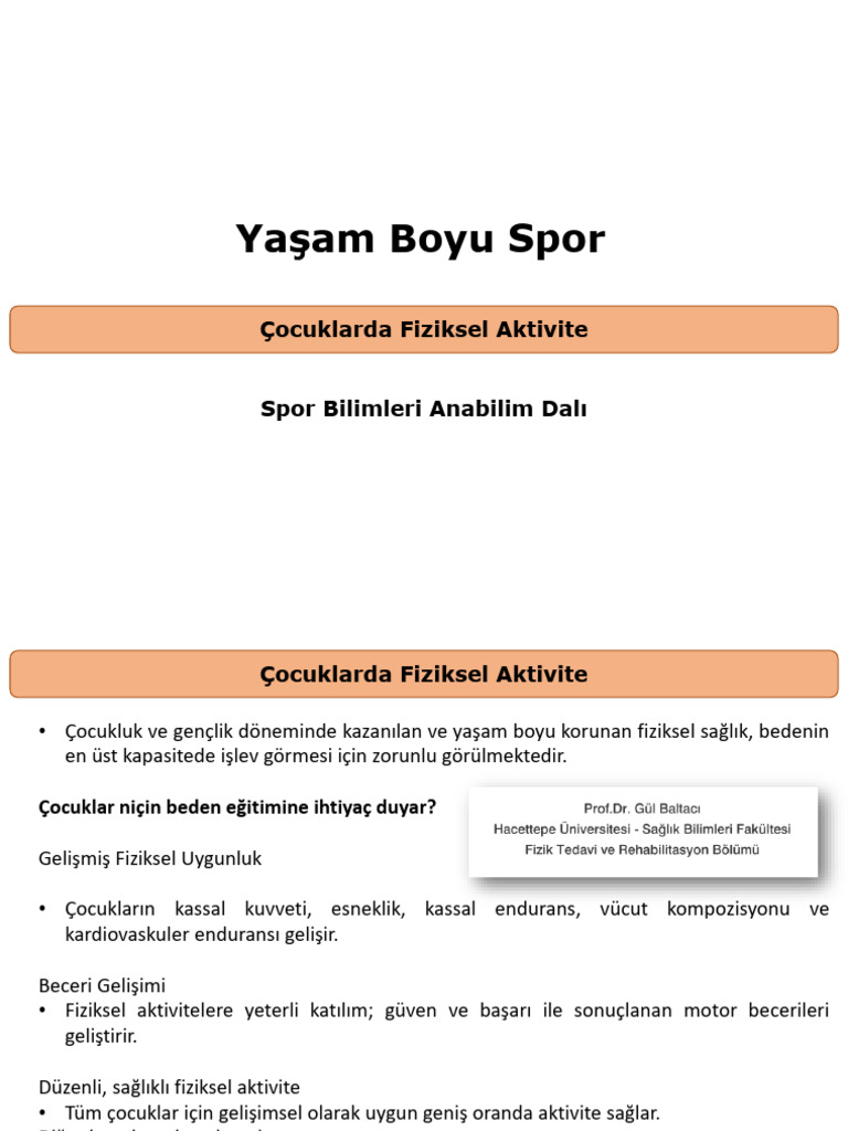 6 - Çocuklarda Fiziksel Aktivite | PDF