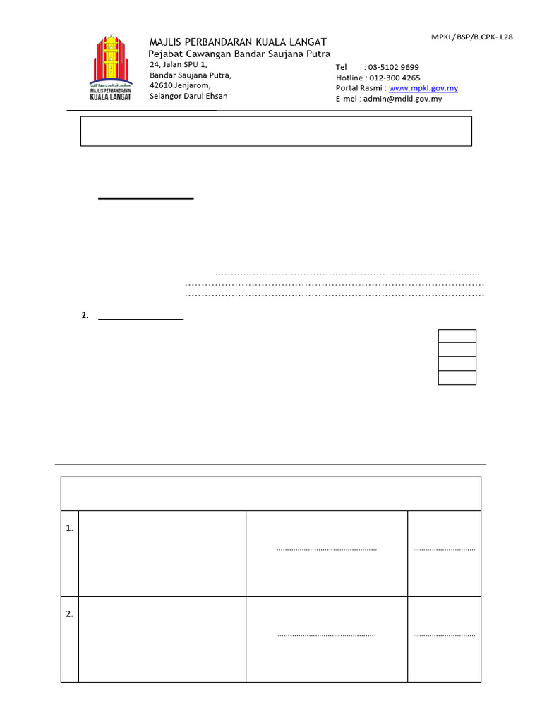 Borang Permohonan Menyemak Atau Mencetak Pelan Kelulusan | PDF
