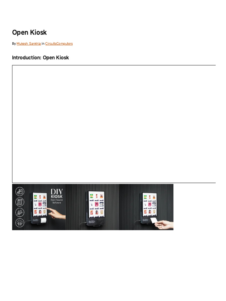Open Kiosk - 21 Steps (With Pictures) - Instructables | PDF | Point Of ...