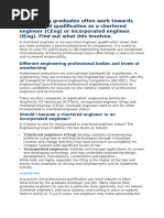 Comparison Table For Engtech Ieng and Ceng Standards With Examples of ...