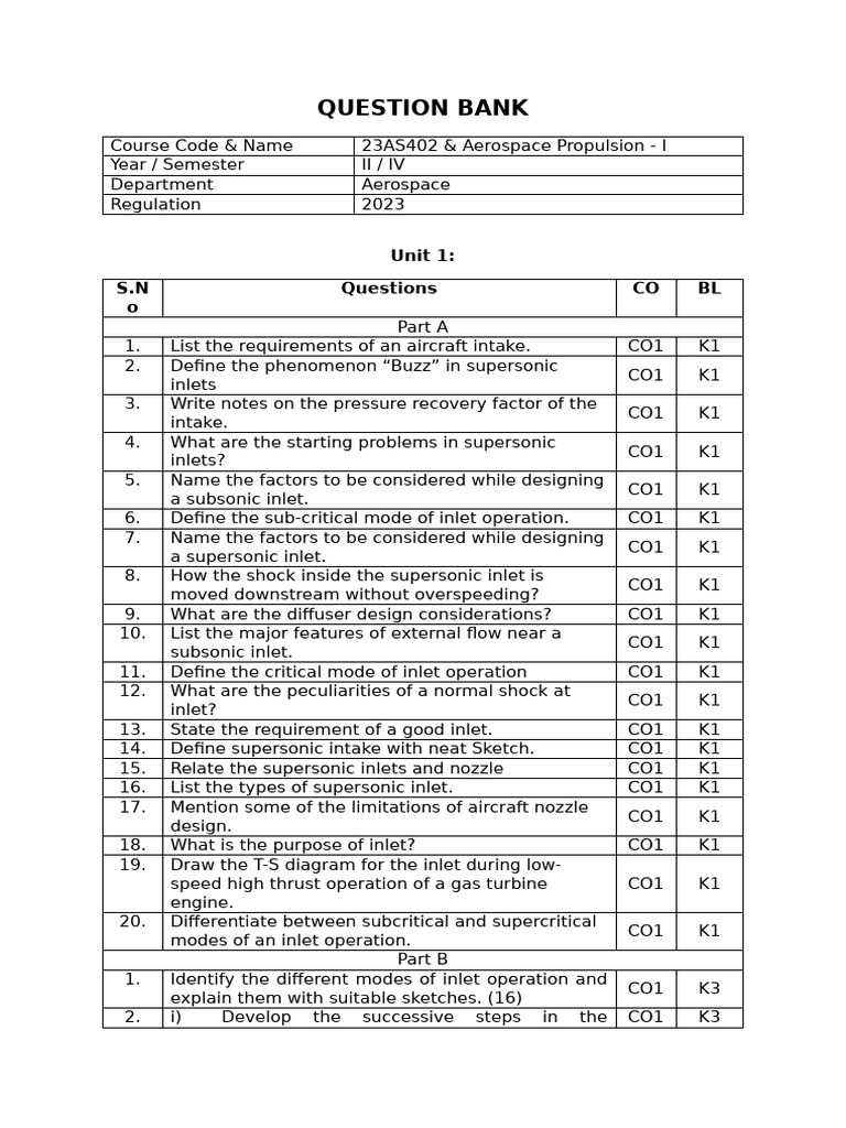 23ae402 AP Question Bank Updated | PDF | Turbine | Gas Technologies
