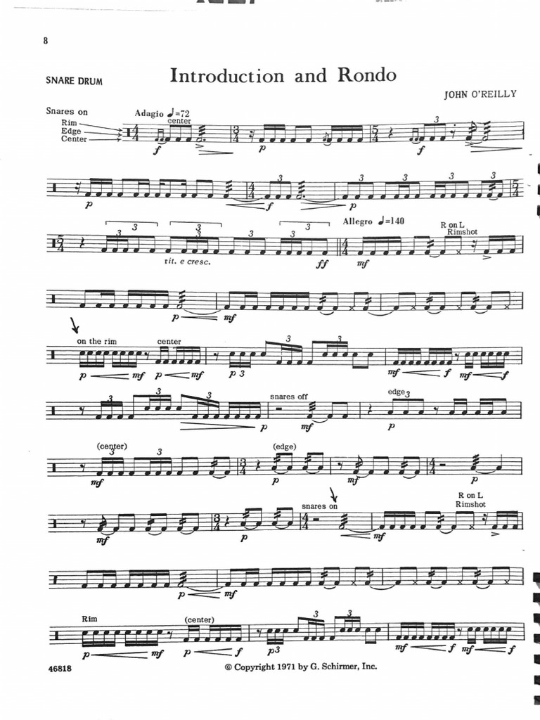 Introduction and Rondo for SD | PDF
