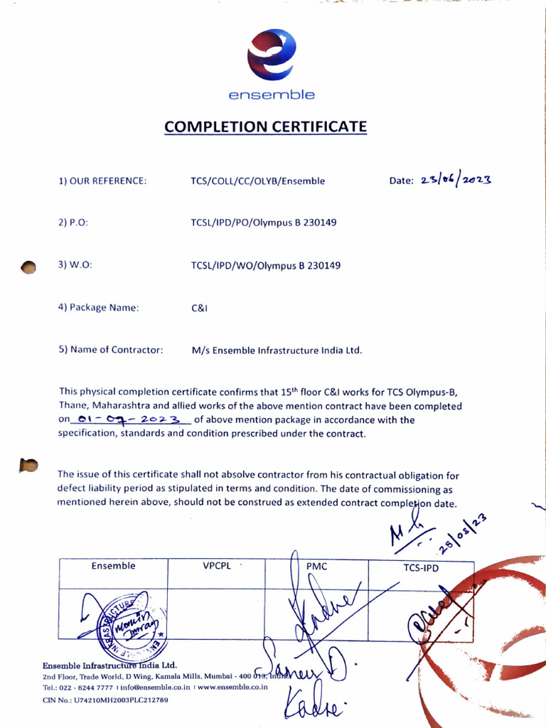 TCS Olympus CC 15th Floor | PDF