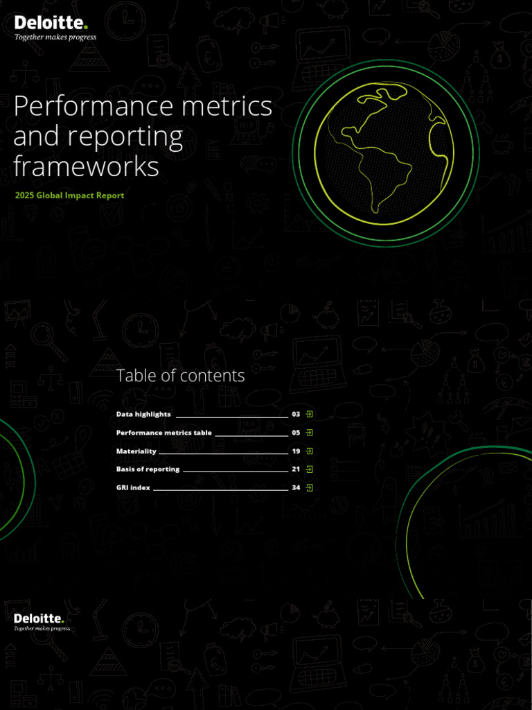 Global Performance Metrics Reporting | PDF | Sustainability | Life ...