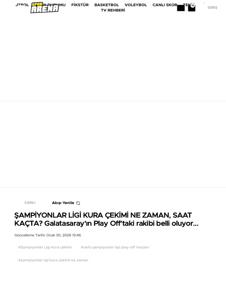 Şampi̇yonlar Li̇gi̇ Kura Çeki̇mi̇ Ne Zaman, Saat Kaçta_ Galatasaray'ı | PDF