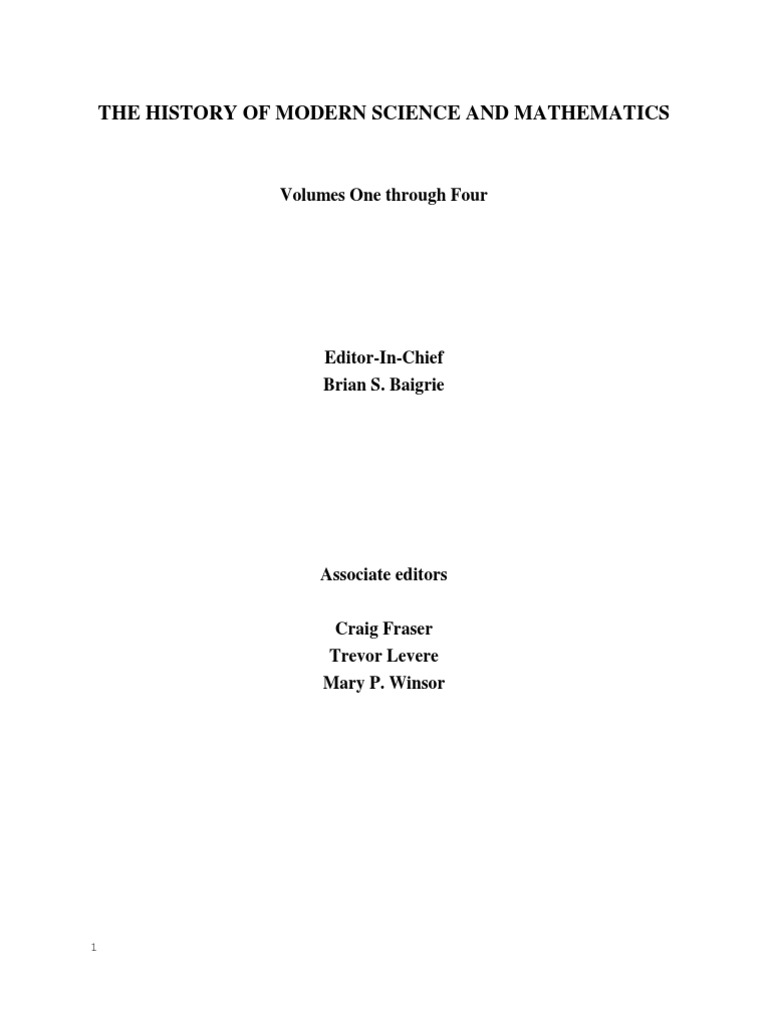 The History of Modern Science and Mathematics | PDF | Geometry | Chemistry