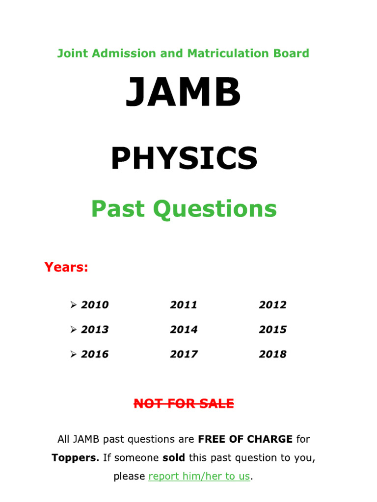 jamb series | PDF