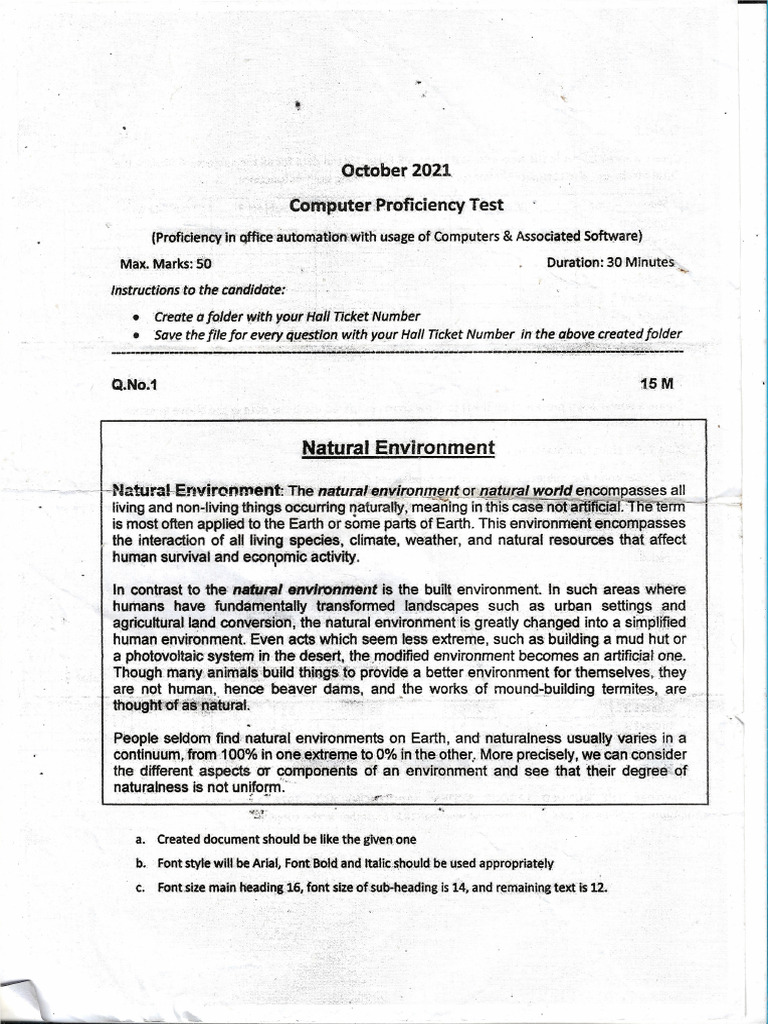 Appsc CPT Paper 2021 | PDF