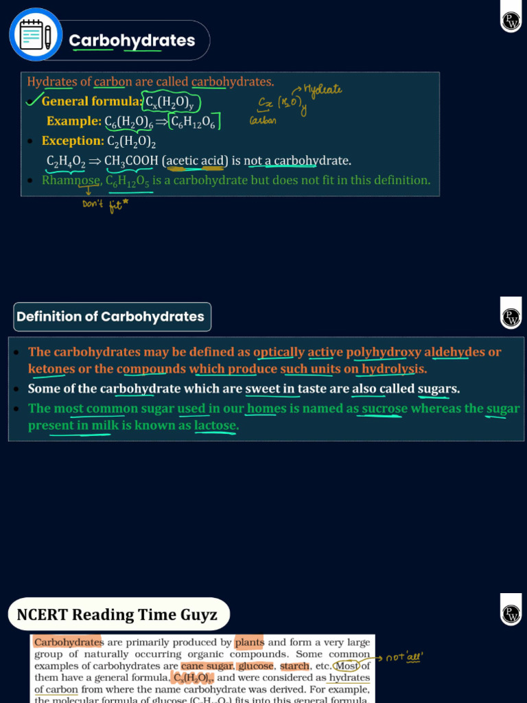 Biomolecules 01 Class Notes Organic Chemistry by Pankaj Sijariya (1) | PDF