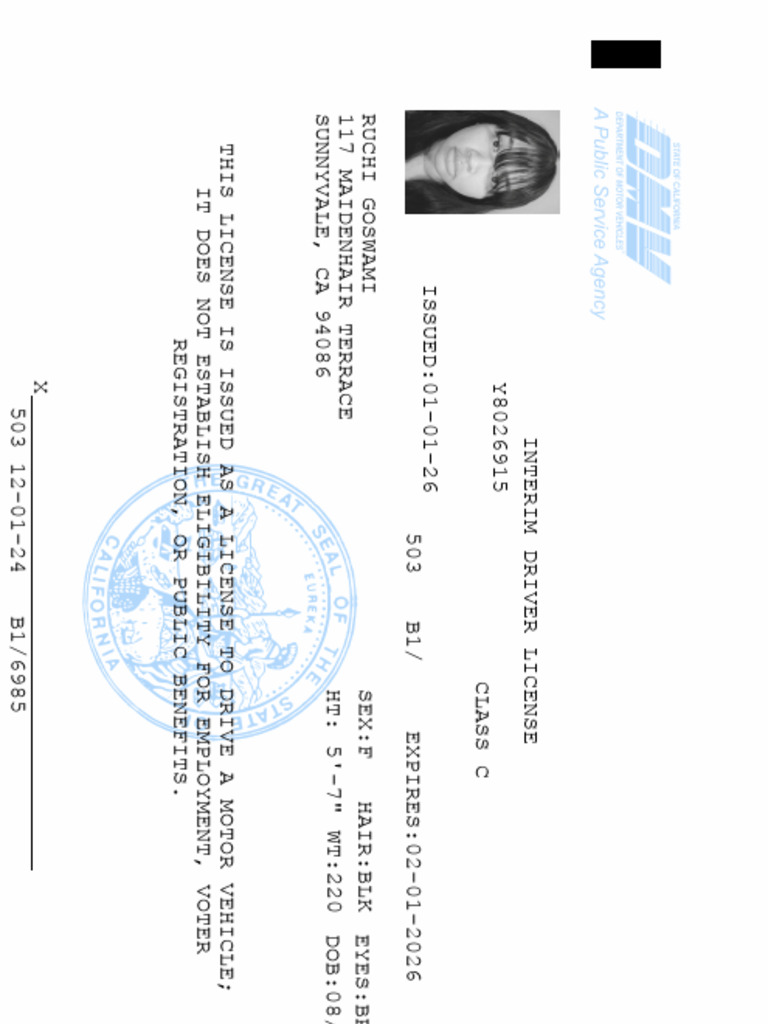 835982594-Dmv-Temp 2 | PDF | Department Of Motor Vehicles | Land Transport