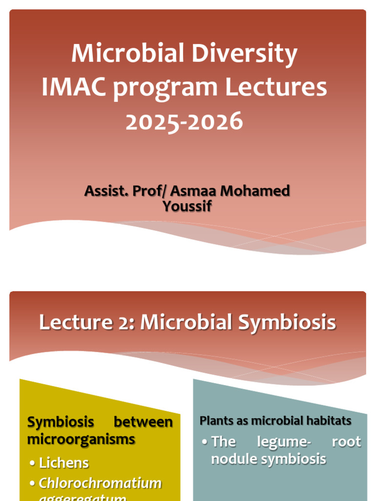 Microbial Diversity IMAC Lecture 2-2 | PDF | Biology | Organisms
