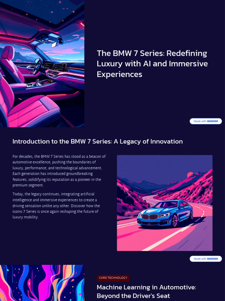 The BMW 7 Series Redefining Luxury With AI and Immersive Experiences ...