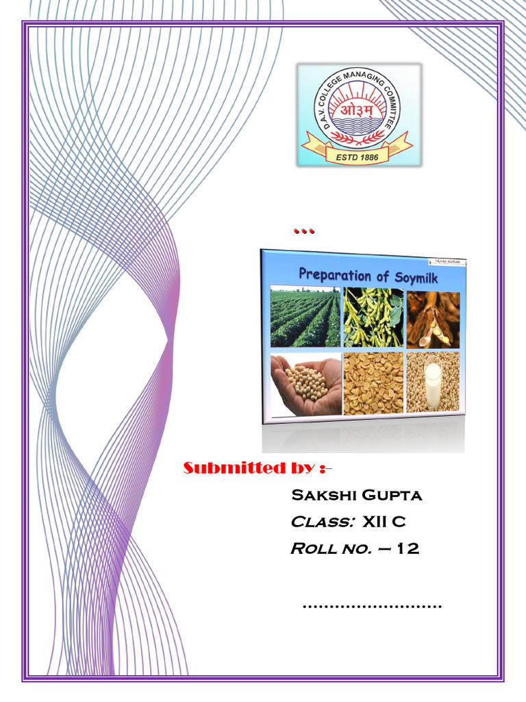 433194442 Preparation of Soyabean Milk | PDF | Soy Milk | Milk