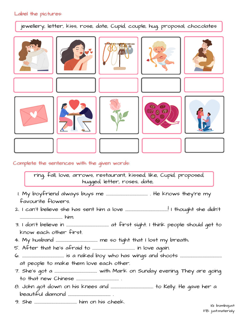 Valentine's Day Worksheet | PDF