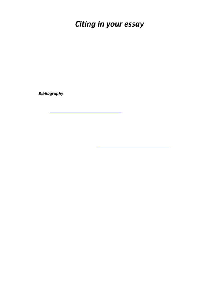 Bibliography Example 2024 | PDF