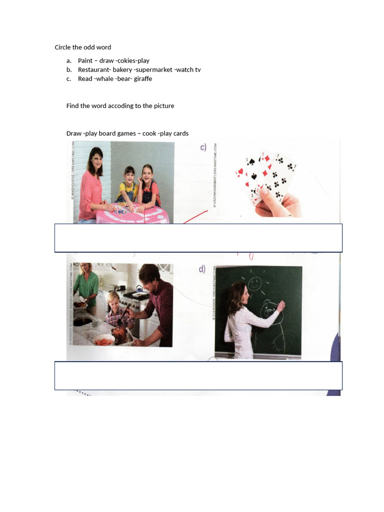 Circle the Odd Word | PDF