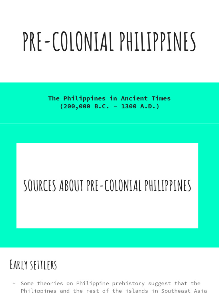 Pre Colonial Philippines | PDF | Philippines