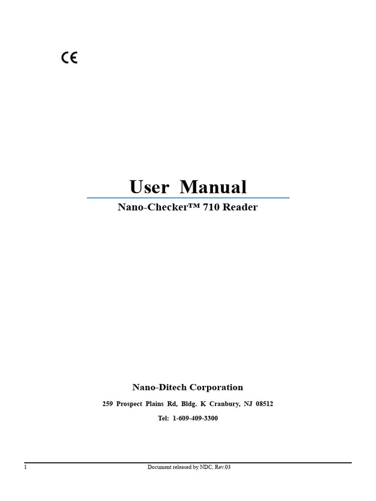 User Manual Nano Checker 710 Reader | PDF | Electrical Connector ...