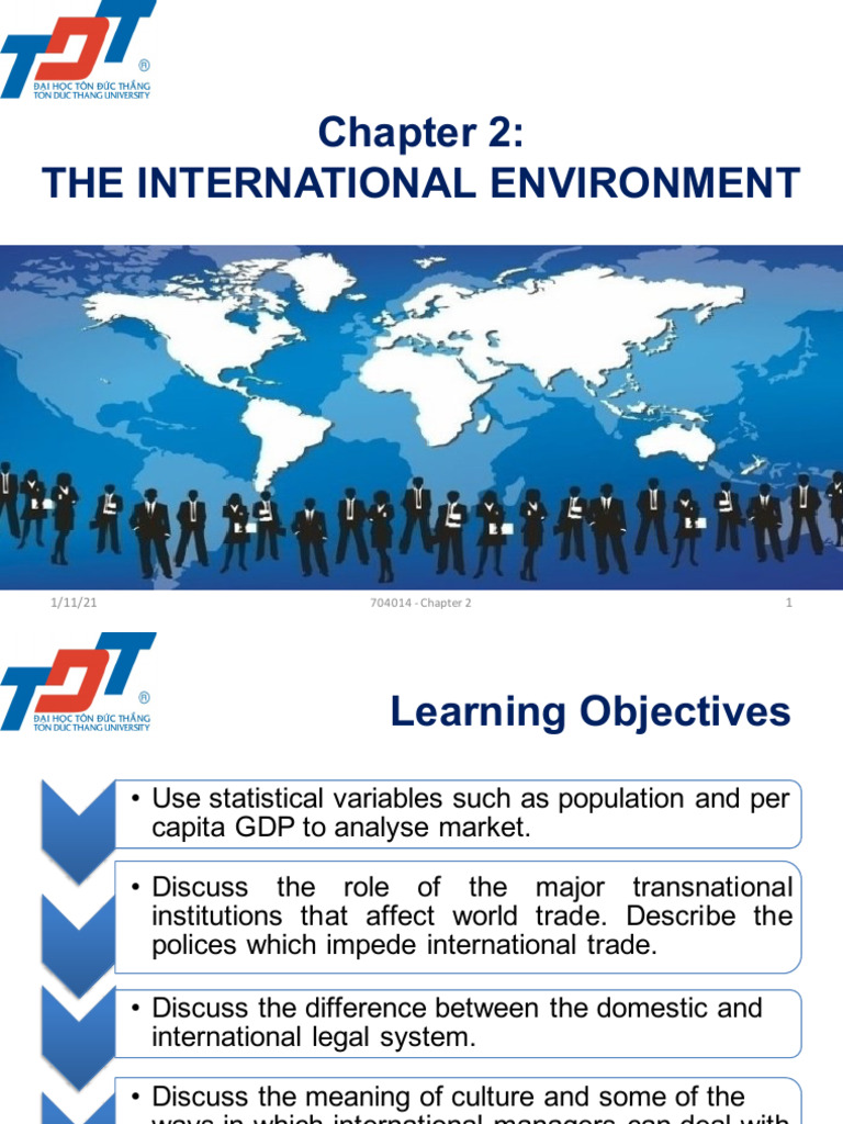 Chapter 2 - The International Environment | PDF | World Trade ...