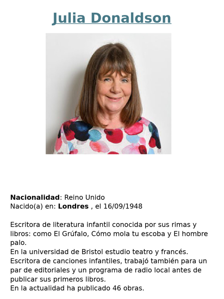 Julia Donaldson | PDF