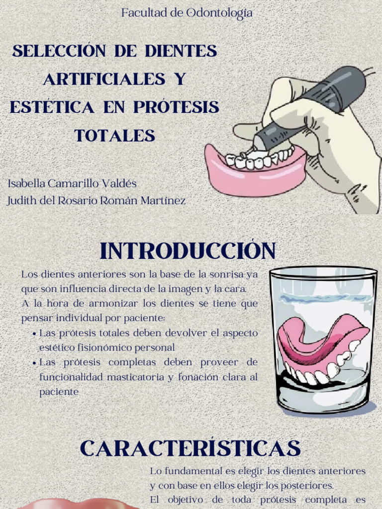 Selección de dientes artificiales y estética en prótesis totales | PDF ...