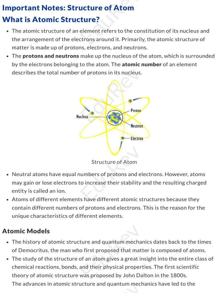 EduRev Document | PDF | Photoelectric Effect | Atoms