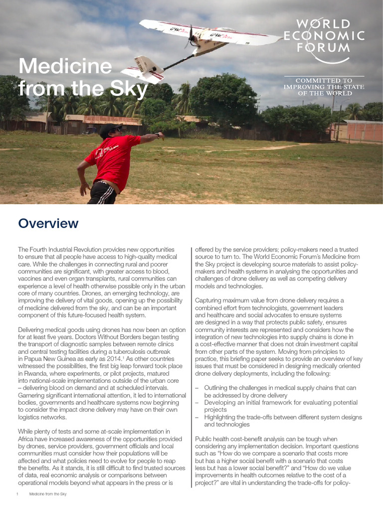 WEF Medicine From the Sky | PDF | Unmanned Aerial Vehicle
