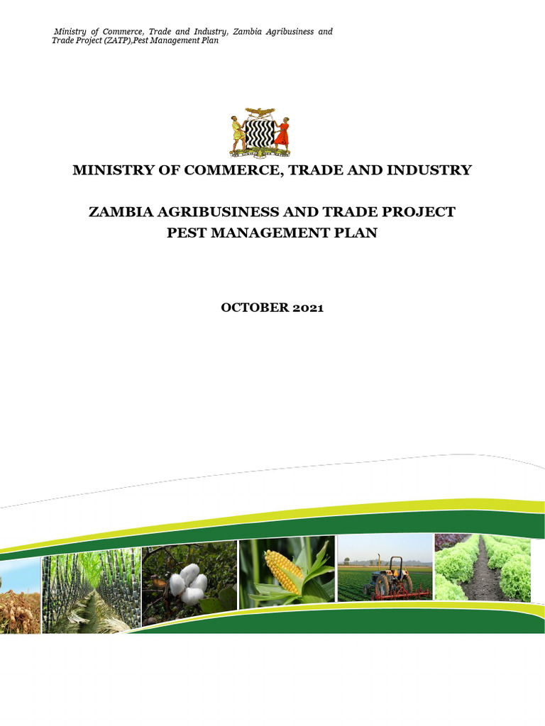 ZATP Pest Management Plan Final and Approved | PDF | Pesticide ...