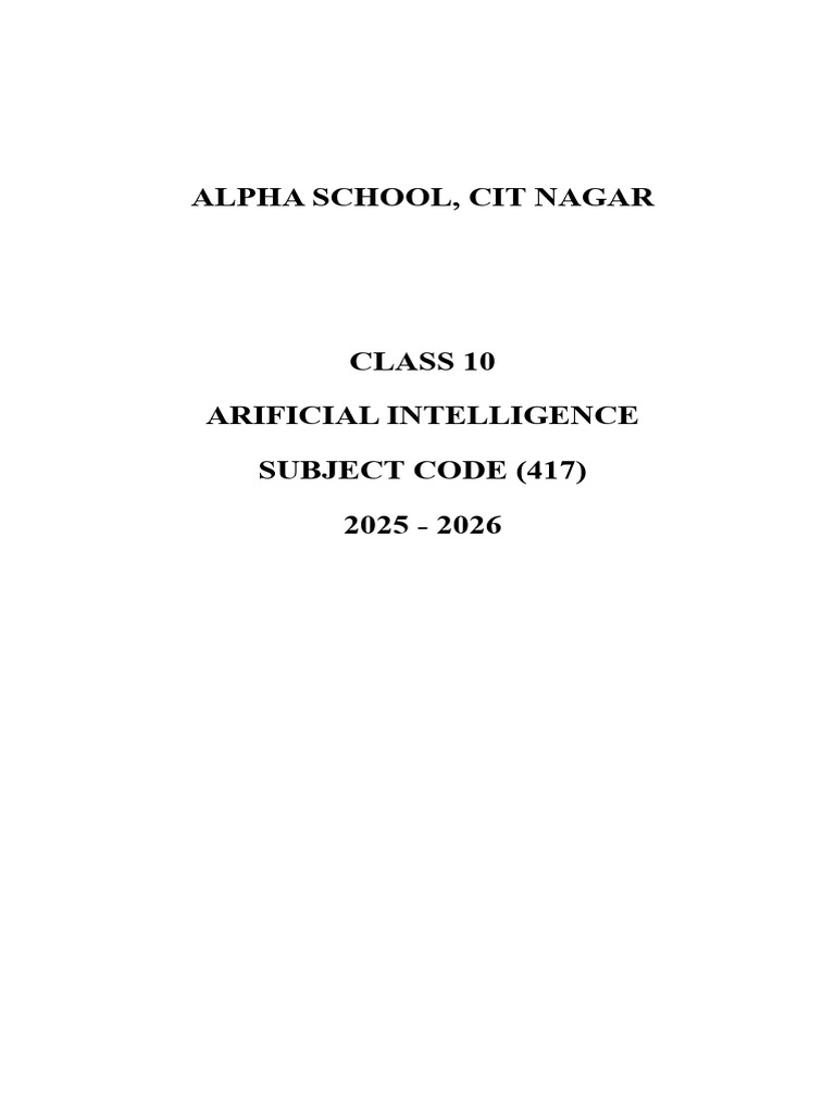 Class 10 AI Practical Program 2025 - 26 | PDF | Letter Case | Computing