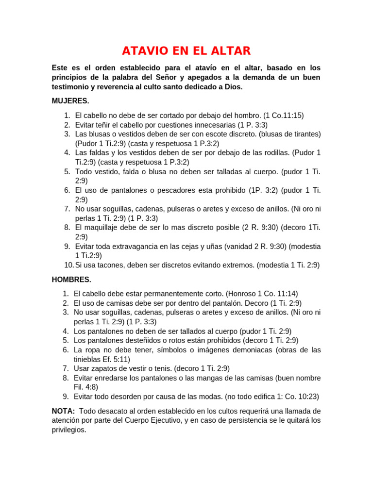 Atavio en El Altar | PDF