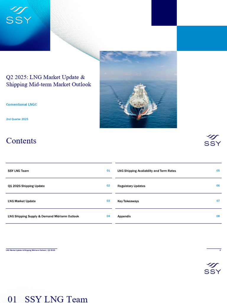 SSY LNG_LNG Update and Shipping Mid-term Outlook Q2 2025 | PDF | Marine ...