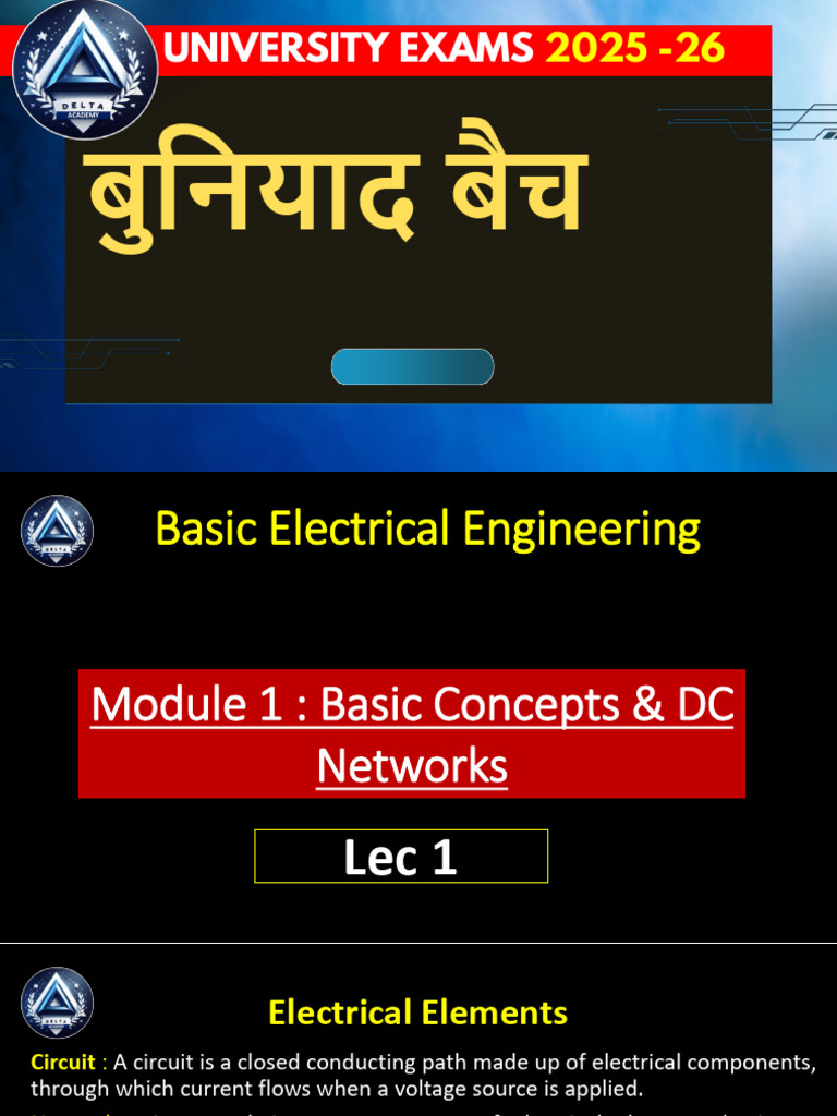 1. Introduction to DC Networks Notes | PDF | Electrical Network ...