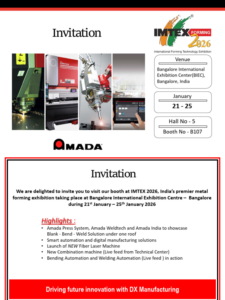 IMTEX Invitation - January 2026-1 | PDF