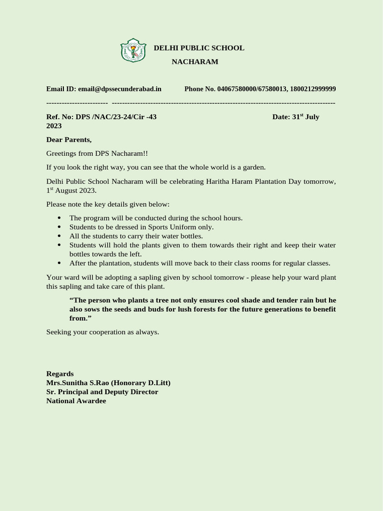 Haritha Haram Circular | PDF