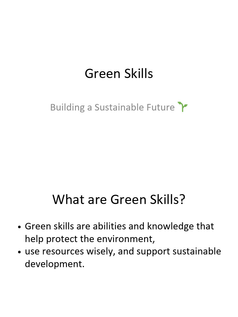 Green Skills Presentation.pptx 20260130 213831 0000 | PDF