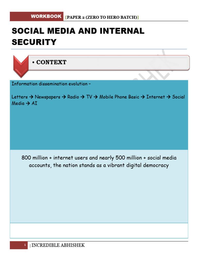 Social Media and Internal Security 69651111 2026 01-30-21 38 | PDF ...